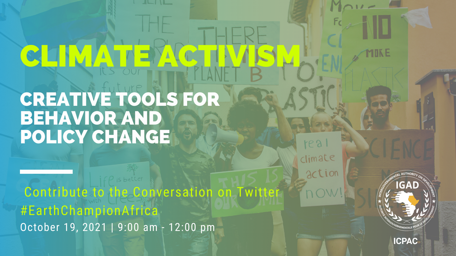 Climate activism: Creative tools for behavior and policy change - ICPAC