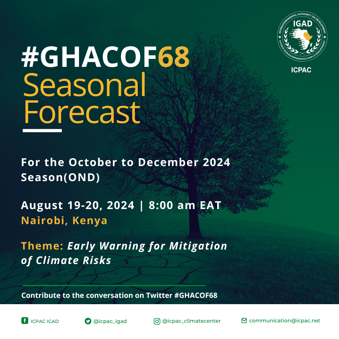 GHACOF68: Early Warning for Mitigation of Climate Risks - ICPAC