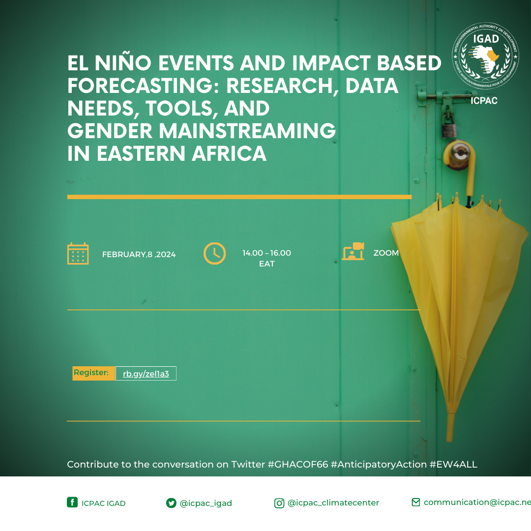 El Niño Events and Impact Based Forecasting: Research, Data Needs ...