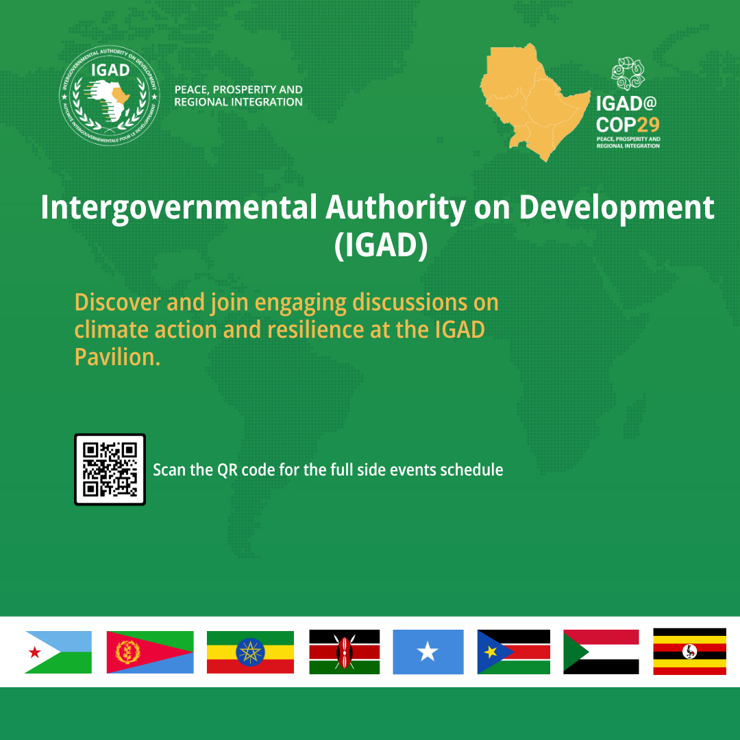COP29-IGAD Pavilion Side Events Schedule - ICPAC