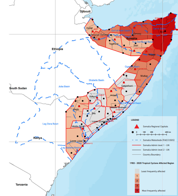 Cyclone Displacement Risk Profile - ICPAC