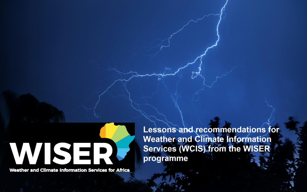 Lessons and recommendations for Weather and Climate Information ...